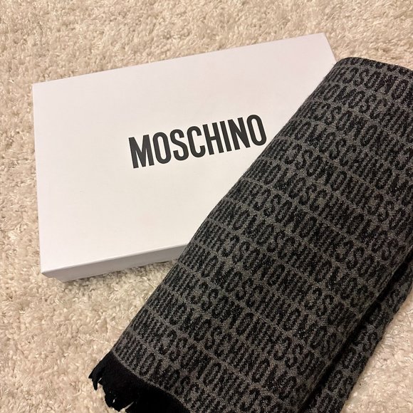 Moschino | Bedding | Nwt Moschino Logo 0 Wool Throw Blanket | Poshmark
